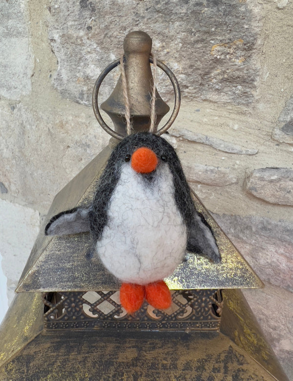 Handcrafted Felted Wool Penguin - Douée